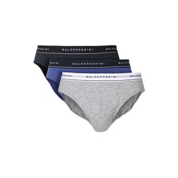 Slip Baldessarini "Slip 3er Pack", Herren, Gr. S, bunt (schwarz, blau, grau), Obermaterial: 95% Baumwolle CO. 5% Elasthan EL., Unterhosen Slip