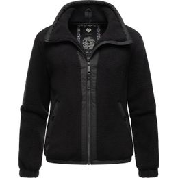 Sweatjacke Ragwear "Sweatjacke Nordicka", Damen, Gr. 3XL, schwarz, Obermaterial: 100% Polyester PES. Futter: 100% Polyester PES., Sweatjacken Sweatjacke