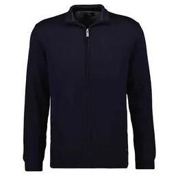 Strickfleecejacke Ragman, Herren, Gr. XXL5456, blau (dunkelblau, 711), 100% Wolle, Jacken