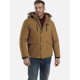 Outdoorjacke CHARLES COLBY "Jacke SIR CLARENCE", Herren, Gr. 62, gelb (ocker), Obermaterial: 100% Polyamid ECONYL PA ECONYL., Jacken Outdoorjacke