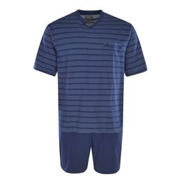 Schlafanzug Hajo "Pyjama", Herren, Gr. 4XL, blau, Obermaterial: 60% Baumwolle CO. 40% Polyester PES., Homewear-Sets Schlafanzug