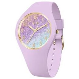 Ice Watch Quarzuhr ICE-WATCH "ICE glitter - S31 - 3H", lila (flieder), Armbanduhren, Damen, Quarzuhr, Armbanduhr, Damenuhr, Silikonarmband, bis 10 bar wasserdicht