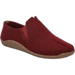 Hausschuh Josef Seibel "Vinny 05, bordeaux", Damen, Gr. 39, rot (bordeaux), Obermaterial: 100% Textilmaterial TEXMAT., Schuhe Hausschuh