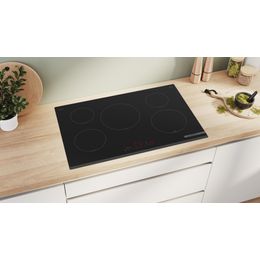 Bosch Induktions-Kochfeld "PIV831HC1E", schwarz, B:80,2cm H:5,1cm T:52,2cm, Kochfelder, DirectSelect f&uuml;r einfachen Bedienkomfort & PerfectFry-Bratsensor, Induktions-Kochfeld