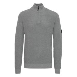 Troyer INDICODE "Troyer IDRevillan", Damen, Gr. S, grau (grau mix), Obermaterial: 46% Baumwolle CO recyc.. 34% Baumwolle CO. 20% Polyester PES., Pullover Troyer