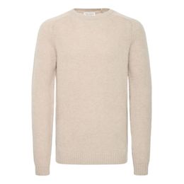 Strickfleece-Pullover Casual Friday "Strickpullover CFBERT", Herren, Gr. XL, beige (silber lining), Obermaterial: 50% Wolle mw. 50% Polyamid PA., Pullover Strickfleece-Pullover