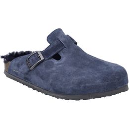 Clog Josef Seibel "Hermine 09, dunkelblau", Damen, Gr. 36, blau (dunkelblau), Obermaterial: 100% Rindsleder Leather cow., Schuhe Clog
