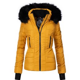 Steppjacke Navahoo "Winterjacke Adele", Damen, Gr. S, gelb, Obermaterial: 100% Polyester PES. Obermaterial: Futter: 100% Polyester PES. 100% Polyester PES., Jacken Steppjacke