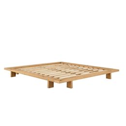 Bettgestell Karup Design "JAPAN BED Futonbett aus FSCzertifiziertem Massivholz, zeitlos, bequem", oiled oak, B:208cm H:20cm L:228cm, Betten, Bettgestell, Eiche, inkl. Lattenrost, ohne Matratze, Made in Europa