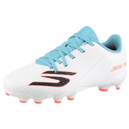Fu&szlig;ballschuh Skechers "JR CRIB FG, Skechers Skx_2 Jr Td Mg", Kinder, Gr. 31, wtqp wei&szlig;, Lederimitat, Schuhe Fu&szlig;ballschuh, Academy Fu&szlig;ballschuh mit reaktionsschneller Passform