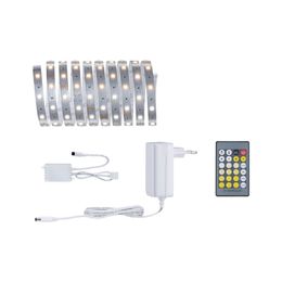 Paulmann LED-Streifen "MaxLED 250 Basisset 3m IP20 2700-6500K 11W 230/24V 24VA Silber", silber (silberfarben), Flammen 1 Stk., Lichterketten, TunableWhite, LED-Streifen