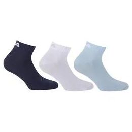 Sneakersocken Fila "Socken 3er Pack", Herren, Gr. 35-38, blau (sky), Obermaterial: 75% Baumwolle CO. 23% Polyester PES. 2% Elasthan EL., Socken Sneakersocken