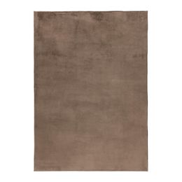 Teppich Kayoom "Surfacer 225", taupe, B:200cm H:12mm L:290cm, Polyester, Teppiche, Teppich, weicher Kurzflor, Wohnzimmer
