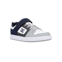 Sneaker DC Shoes "Manteca 4 V", Jungen, Gr. 11(28), blau (navy, grau), Obermaterial:51% Leder, 49% Synthetikmaterial;, Schuhe Sneaker