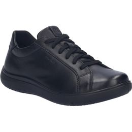 Sneaker Josef Seibel "Megan 07, schwarz", Damen, Gr. 38, schwarz, Obermaterial: 100% Rindsleder Leather cow., Schuhe Sneaker