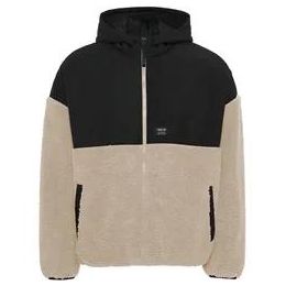 !Solid Fellimitatjacke SOLID "Fellimitatjacke SDMark", Herren, Gr. XXL, beige (oatmeal), Obermaterial: 100% Polyester PES., Jacken