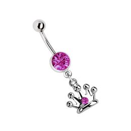 Adelia&acute;s Bauchnabelpiercing ADELIA&acute;S "Piercing Piercing Bauchnabelpiercing", pink, Piercings, Damen, Chirurgiestahl, Bauchnabelpiercing