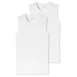 Unterhemd Schiesser "T-Shirt 2er Pack", Herren, Gr. 4XL, N-Gr, wei&szlig;, Obermaterial: 95% Baumwolle CO. 5% Elasthan EL., Unterhemden Unterhemd