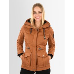 Outdoorjacke Marikoo "Marikoo Babetaa Princess Damen Winterjacke B931", Damen, Gr. M, braun (cinnamon), Obermaterial: 65% Polyester PES. 35% Baumwolle CO., Jacken Outdoorjacke