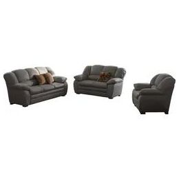 Polstergarnitur COTTA "Casino, Sofa Set, 3-2-1 Sitzer, Wohnzimmer Garnitur", braun (fango), H:88cm T:92cm, FSC-zertifizierter Holzwerkstoff, Sitzm&ouml;bel-Sets, Sessel, 2-Sitzer, 2,5-Sitzer, hohe R&uuml;ckenlehne