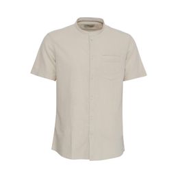 Kurzarmshirt 11 Project "Kurzarmhemd PROcke", Herren, Gr. XXL, beige (oatmeal), Obermaterial: 58% Leinen LI. 42% Viskose CV., Hemden Kurzarmshirt