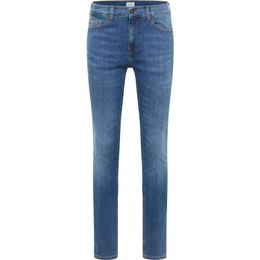 Skinny-fit-Jeans Mustang "Herren Style Frisco Skinny", Herren, Gr. 31, L&auml;nge 34, 583 mittelblau, Denim/Jeans, 93% Baumwolle, 5% Polyester, 2% Elasthan, unifarben, skinny fit, Jeans Skinny-fit-Jeans
