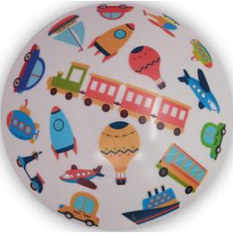 Niermann Deckenleuchten "Bunte Fahrzeuge", bunt (mehrfarbig), 1, &Oslash; 35cm H: 9cm, 1 Stk., Leuchten, Kinderzimmer, Kinderlampe, Deckenleuchten