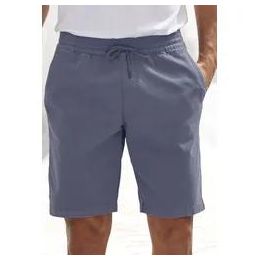 Shorts John Devin "Bermuda", Herren, Gr. L (52/54), N-Gr, blau (graublau), Web, Obermaterial: 97% Baumwolle, 3% Elasthan, unifarben, regular fit kurz, Hosen Shorts, kurze Hose aus elastischer Baumwoll-Qualit&auml;t