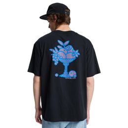 T-Shirt Quiksilver "EV Glass Of", Herren, Gr. S, schwarz, Obermaterial: 70% Walkfrottier, 30% Walkfrottier;, Shirts T-Shirt