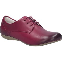Schn&uuml;rschuh Josef Seibel "Fiona 84, berry", Damen, Gr. 45, rot (berry), Obermaterial: 100% Rindsleder Leather cow., Schuhe Schn&uuml;rschuh