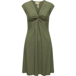 Wickelkleid Ragwear "Sommerkleid Comfrey", Damen, Gr. XL, N-Gr, gr&uuml;n (olive24), Obermaterial: 48% Viskose CV. 47% Polyester PES. 5% Elasthan EL., Kleider Wickelkleid