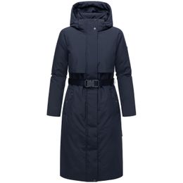 Wintermantel Navahoo "Wintermantel Waldbummler 14", Damen, Gr. XL, blau (navy), Obermaterial: 100% Polyester PES. Obermaterial: Futter: 100% Polyester PES. 100% Polyester PES., M&auml;ntel Wintermantel