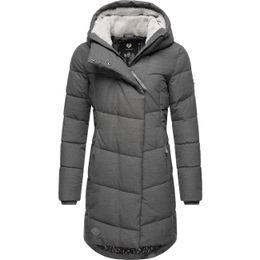 Wintermantel Ragwear "Wintermantel Pavla", Damen, Gr. XXL, grau (grau22), Obermaterial: 100% Polyester PES. Obermaterial: Futter: 100% Polyester PES. 100% Polyester PES., M&auml;ntel Wintermantel