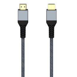 Hama HDMI-Kabel "Ultra High Speed HDMI&trade;-Kabel Stecker-Stecker 8K Metall 2,0m", grau, 200cmcm, Kabel, HDMI-Kabel