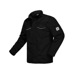 Funktionsjacke SHIELD Protect "Protect Bicolor Arbeitsjacke", Gr. S, schwarz, Obermaterial: 65% Polyester PES. 35% Baumwolle CO., Jacken Funktionsjacke
