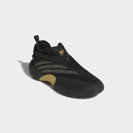 Basketballschuh adidas Performance "D.O.N. ISSUE 7", Herren, Gr. 42, core schwarz, gold metallic, ice gold metallic, Textil, Schuhe