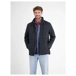 Outdoorjacke Lerros "Shell-Blouson mit Kapuze", Herren, Gr. XL, blau (blau night), 100% Polyester, Jacken Outdoorjacke
