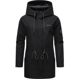 Funktionsmantel Ragwear "Outdoorjacke Urbanna Remake", Damen, Gr. XS, schwarz, Obermaterial: 100% Polyester Pol. recyc.. Obermaterial: Futter: 100% Polyester Pol. recyc.., M&auml;ntel Funktionsmantel