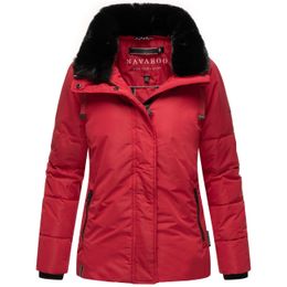 Winterjacke Navahoo "Winterjacke Frostii XIV", Damen, Gr. M, rot (deep rot), Obermaterial: 100% Polyester Pol. recyc.. Obermaterial: Futter: 100% Polyester PES. 100% Polyester Pol. recyc.., Jacken Winterjacke