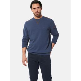 Sweatshirt Babista "Sweatshirt PELDOR", Herren, Gr. XXL, blau (blau melange), Obermaterial: 60% Baumwolle CO. 40% Polyester COOLMAX PES(Coolmax)., Sweatshirts Sweatshirt