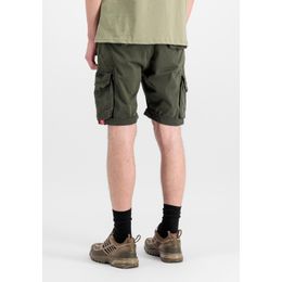 Shorts Alpha Industries "Crew Short", Herren, Gr. 29, Normalgr&ouml;&szlig;en, grau (grauschwarz), Obermaterial: 98% Baumwolle, 2% Elastan; Futter: 100% Baumwolle, Hosen Shorts