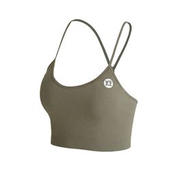 Sporttop YEAZ "Top CHARM", Damen, Gr. L, gr&uuml;n, Obermaterial: 87% Nylon NY. 13% Elasthan EL., Tops Sporttop