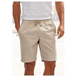Shorts John Devin "Bermuda", Herren, Gr. L (52/54), N-Gr, beige, Web, Obermaterial: 97% Baumwolle, 3% Elasthan, unifarben, regular fit kurz, Hosen Shorts, kurze Hose aus elastischer Baumwoll-Qualit&auml;t