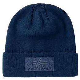 Skim&uuml;tze Alpha Industries "Velcro Beanie", Herren, Gr. onesize, blau (ultra navy), Obermaterial: 100% Polyacryl, M&uuml;tzen