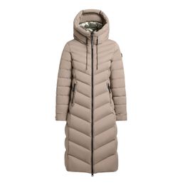 Steppmantel Khujo "Steppjacke Stoane2", Damen, Gr. S, grau (greige), Obermaterial: 100% Polyester PES. Obermaterial: Futter: 100% Nylon NY. 100% Polyester PES., M&auml;ntel Steppmantel