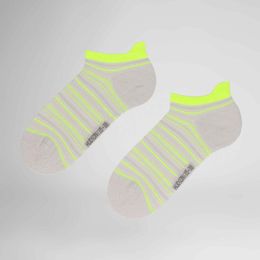 Sneakersocken Hudson "Sneaker Line", Damen, Gr. 39-42, gelb (fresh gelb 0953), Obermaterial: 40% Viskose CV. 38% Polyamid PA. 20% Polyester PES. 2% Elasthan EL., Socken Sneakersocken