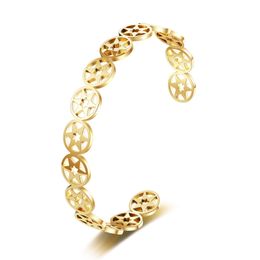 Armreif AILORIA "Armreif ALYNA", gold, Armb&auml;nder, Damen, Edelstahl, Armreif