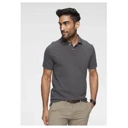 Poloshirt Tom Tailor "Basic", Herren, Gr. XL, grau (anthrazit), Piqu&eacute;, Obermaterial: 100% Baumwolle, unifarben, normal, Flachstrickb&uuml;ndchen, Shirts, Baumwoll-Piqu&eacute;