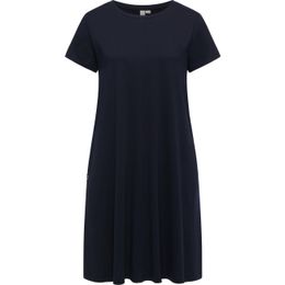 Shirtkleid Ragwear "Shirtkleid Chickie", Damen, Gr. L, N-Gr, blau (navy), Obermaterial: 50% Baumwolle CO. 50% Modal CMD., Kleider Shirtkleid