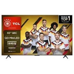 TCL Mini-LED-Fernseher "65Q6CX1", Energieeffizienz: F (A-G), schwarz, 65, Fernseher, 4K Multi-HDR Dolby Vision, 144Hz, ONKYO Dolby Atmos, Apple Airplay 2